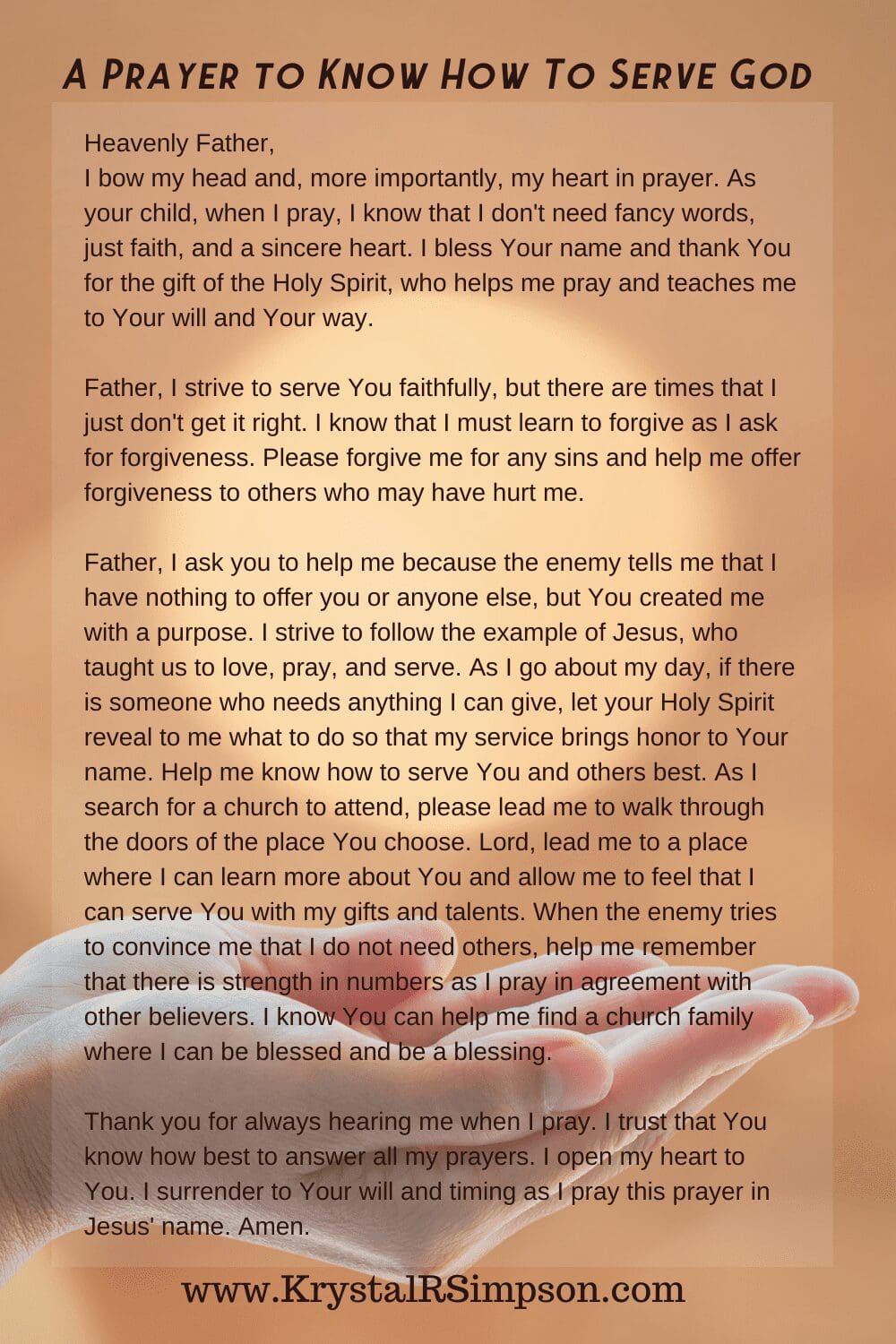 A Collection Of Effective Prayers | Krystal R Simpson